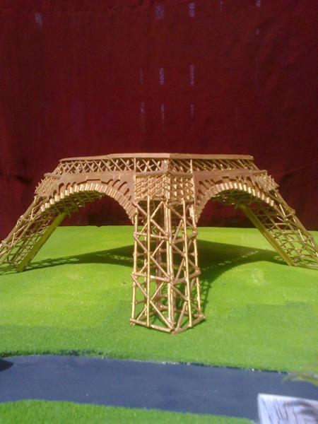 DIY Eiffel Tower Using Coconut Sticks By Md Umer - Life Chilli